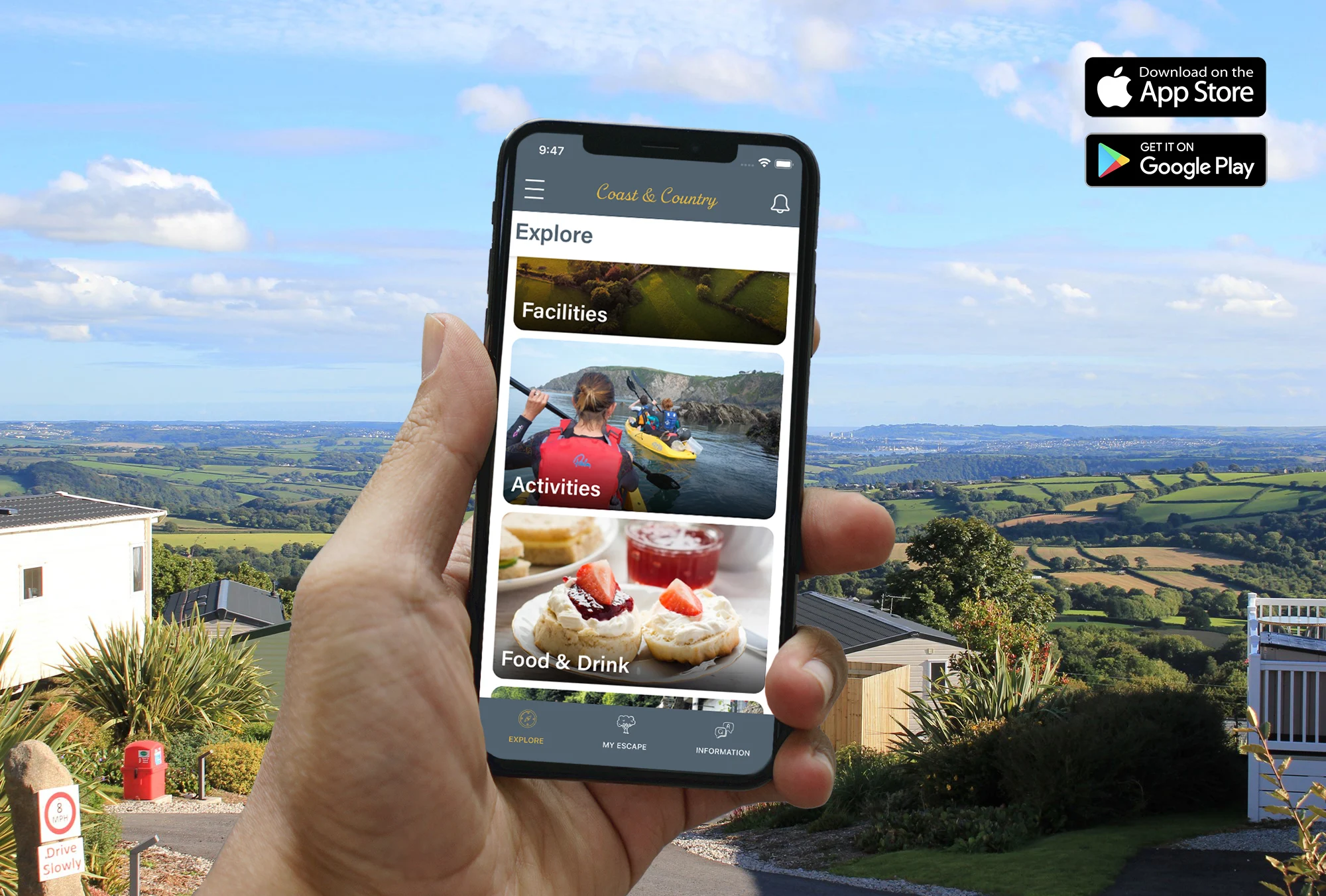 Download the App - Coast & Country Parks